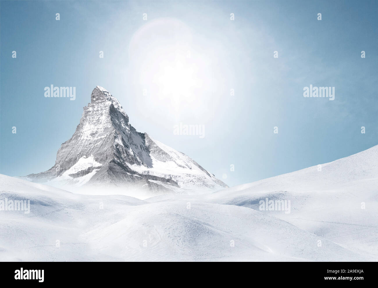 Matterhorn in winter hi-res stock photography and images - Alamy