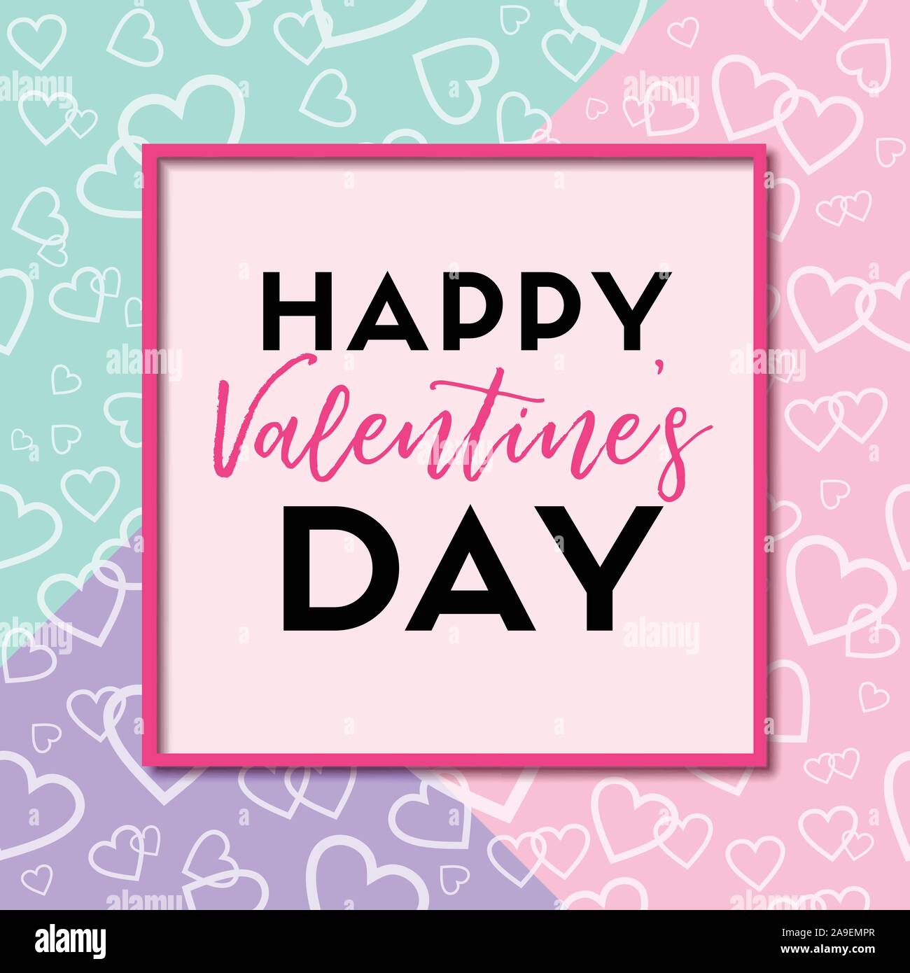 Happy valentine card Stock Vector Images - Alamy