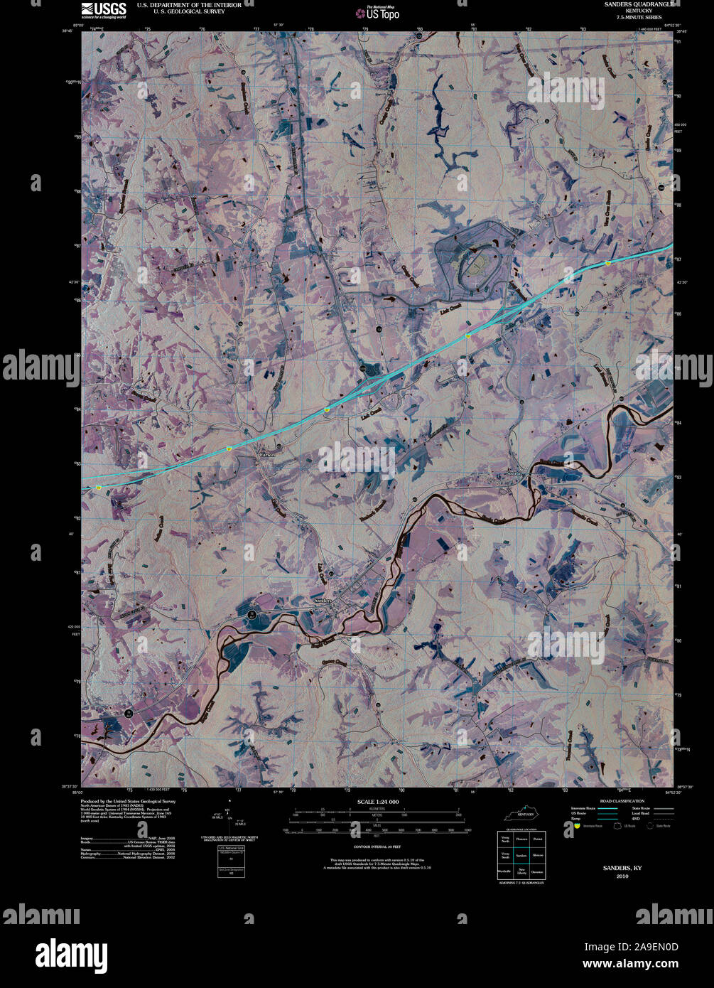 Sanders map hi-res stock photography and images - Alamy