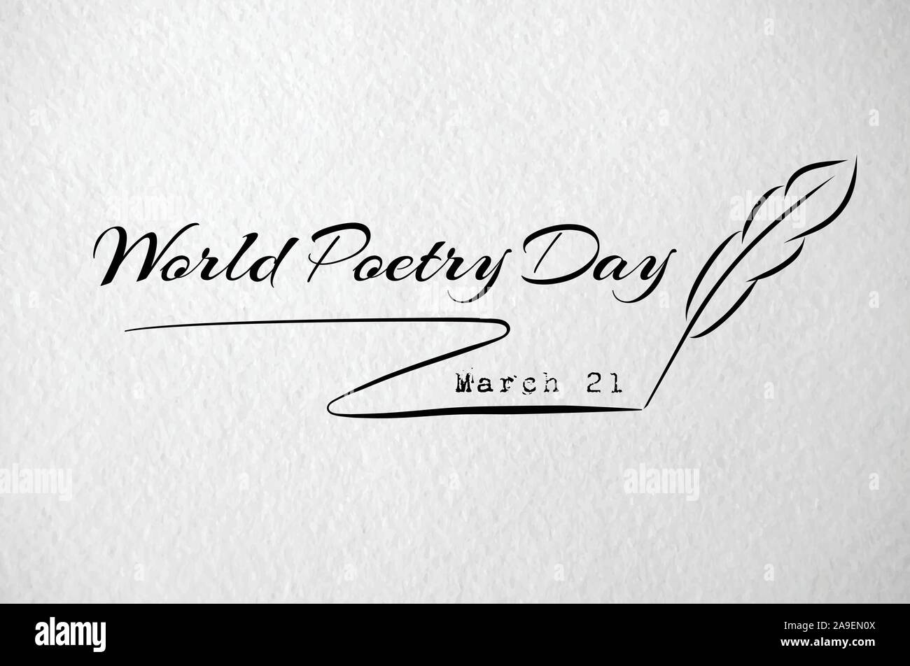 World poetry day march Stock Vector Images - Alamy
