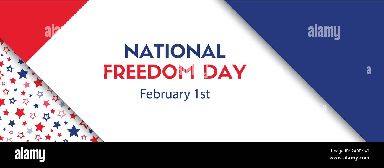 National freedom day. February 1. Vector banner Stock Vector Image ...