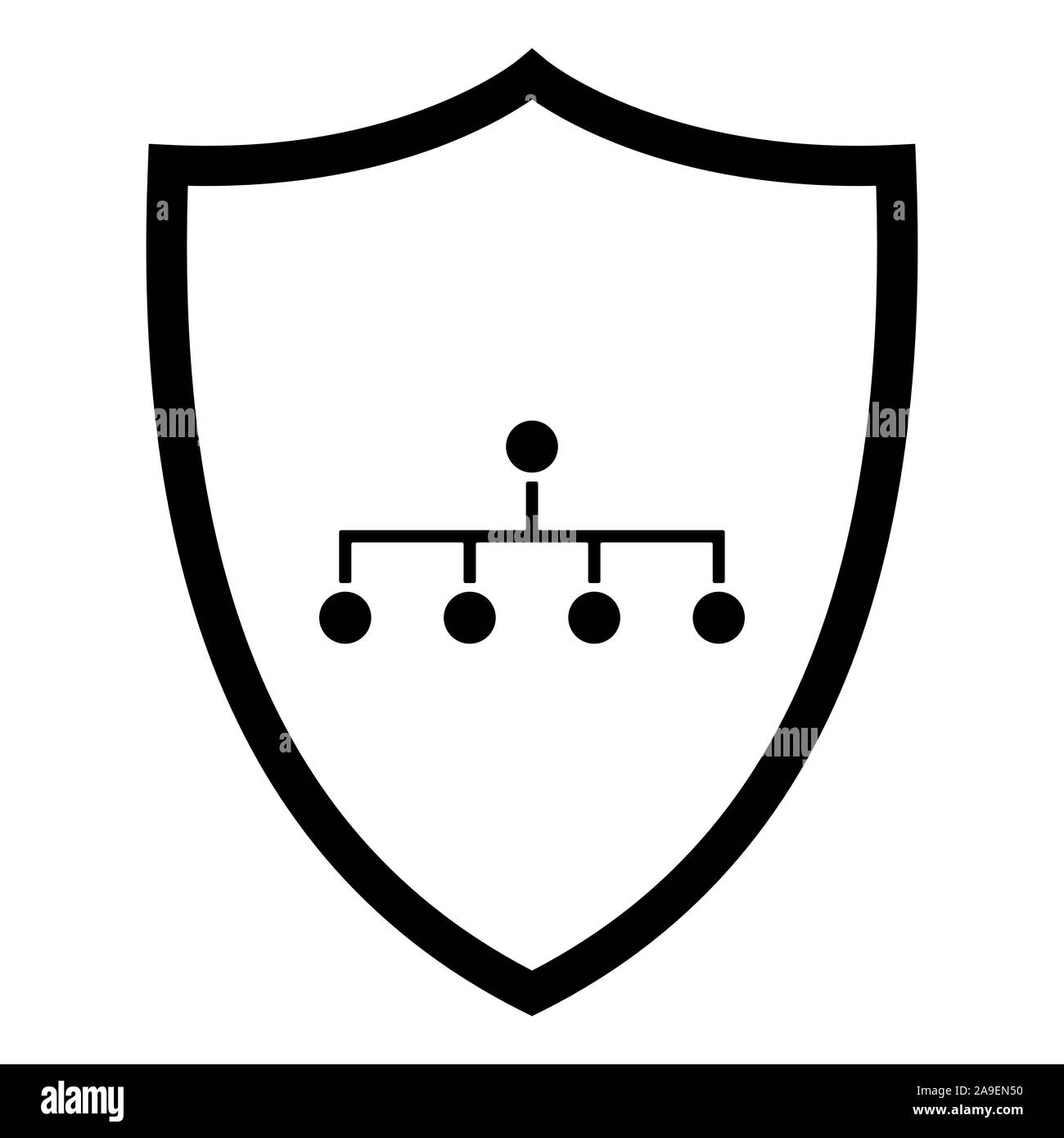 Network and shield Stock Photo - Alamy