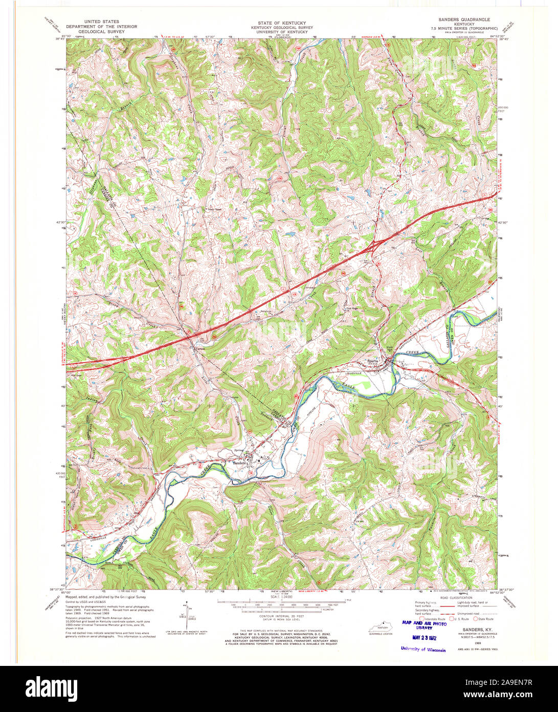Sanders map hi-res stock photography and images - Alamy