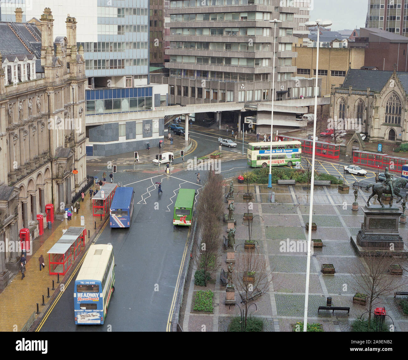 1995 Leeds City Centre, West Yorkshire, Northern England, UK Stock ...