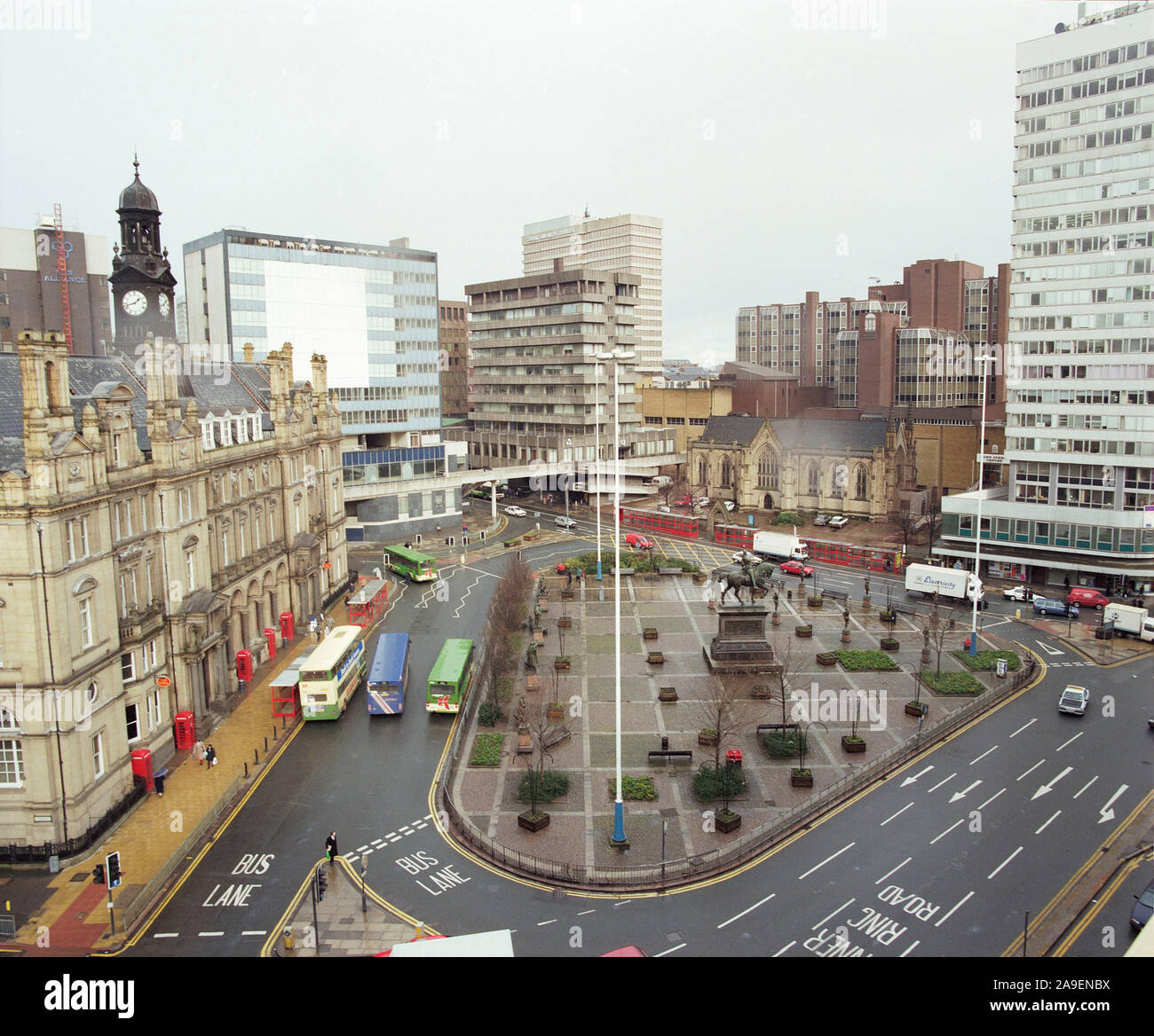 1995 Leeds City Centre, West Yorkshire, Northern England, UK Stock ...