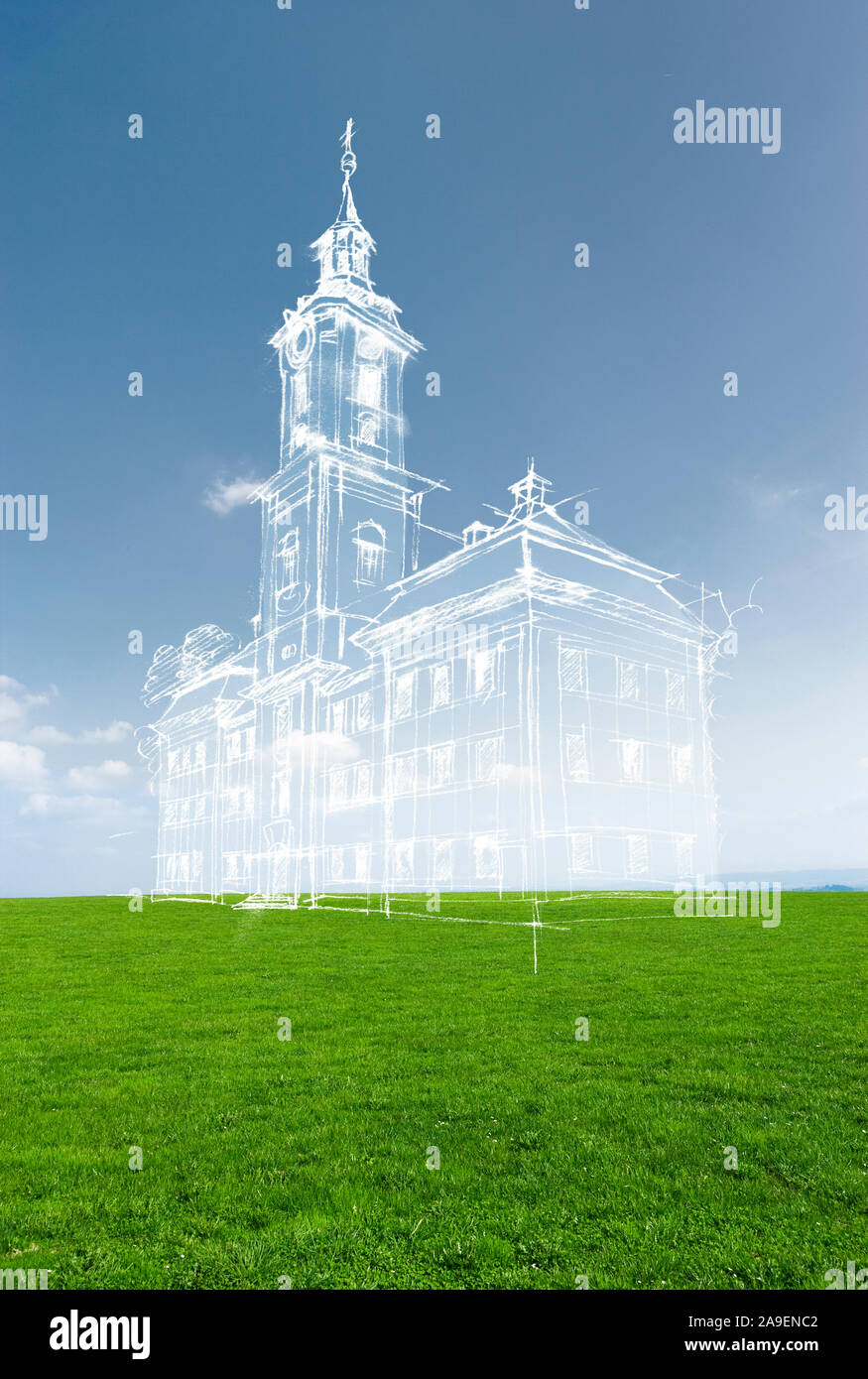 Churches in colour hi-res stock photography and images - Alamy