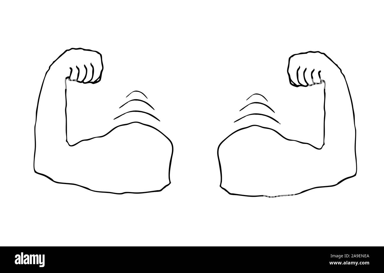 Man with arms up drawing Cut Out Stock Images & Pictures - Alamy