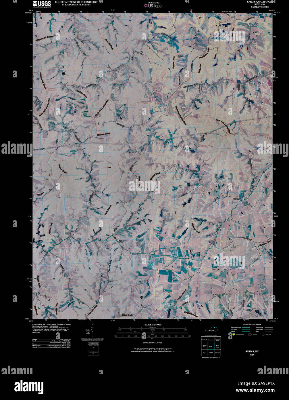 Map of sardis hi-res stock photography and images - Alamy