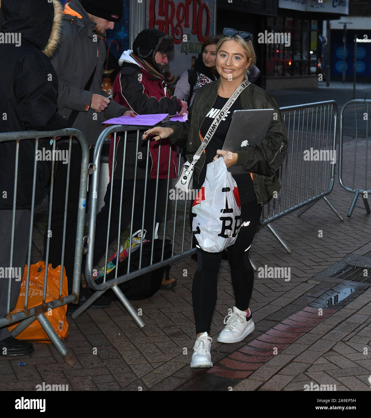 Saffron Barker arrives at Blackpool Tower Ballroom ahead of the ...