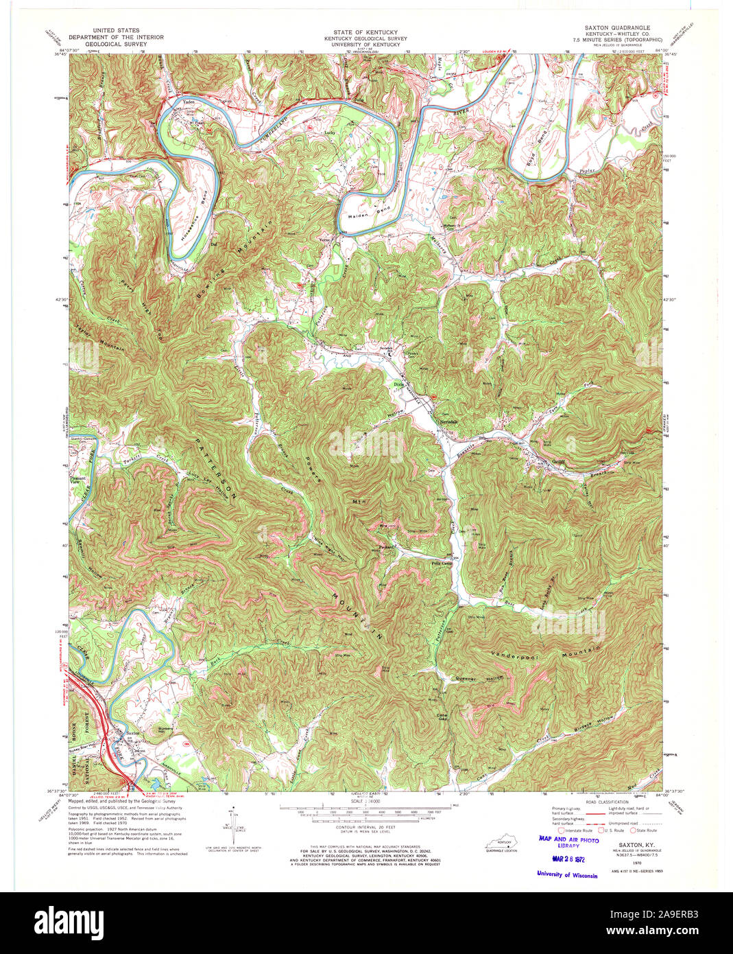 Map of saxton hi-res stock photography and images - Alamy
