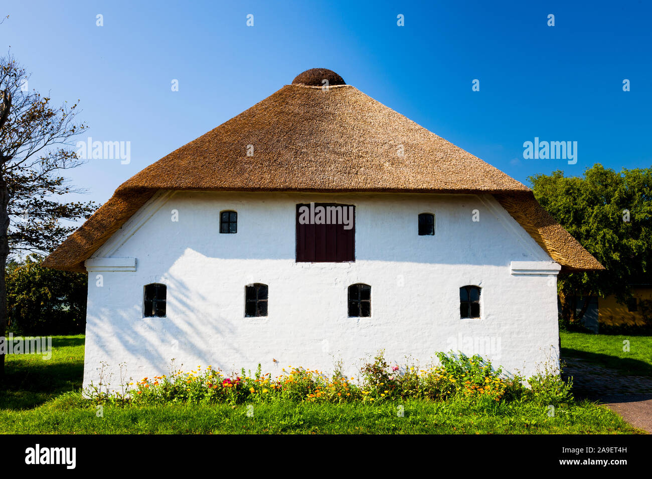Old thatched cottage Stock Photo - Alamy