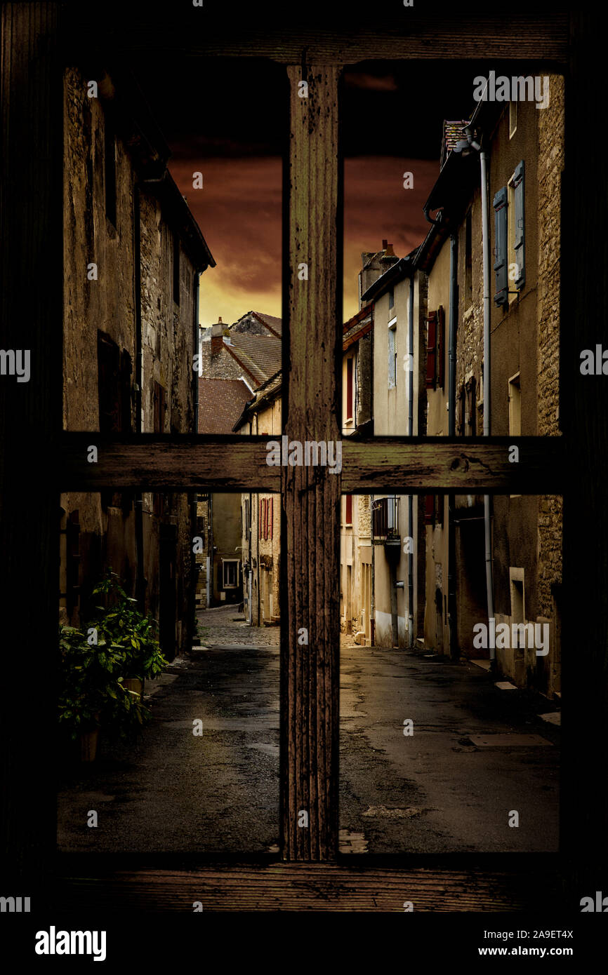 Darkened window hi-res stock photography and images - Alamy