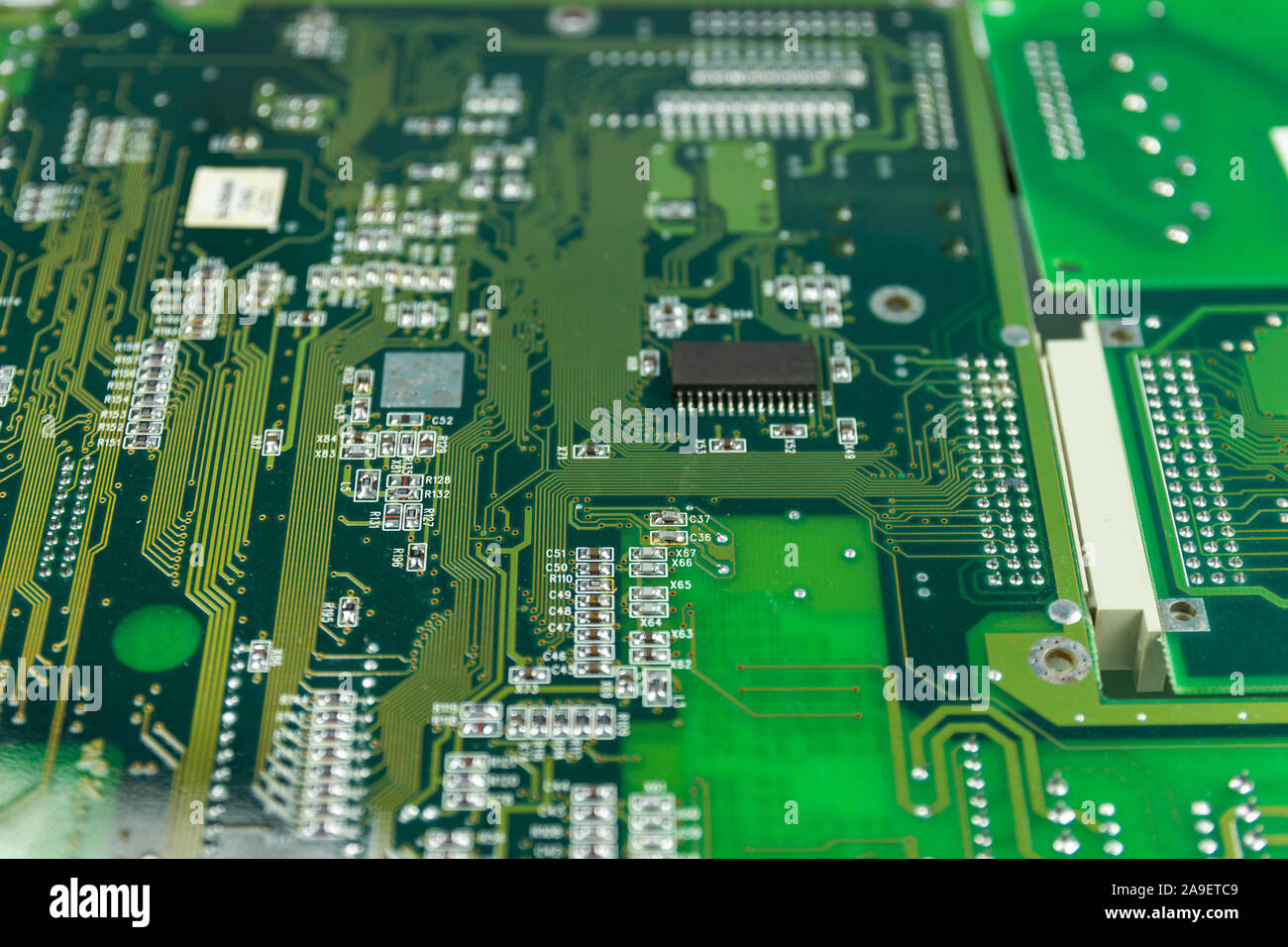 Electronic circuit board part of electronic machine component concept ...