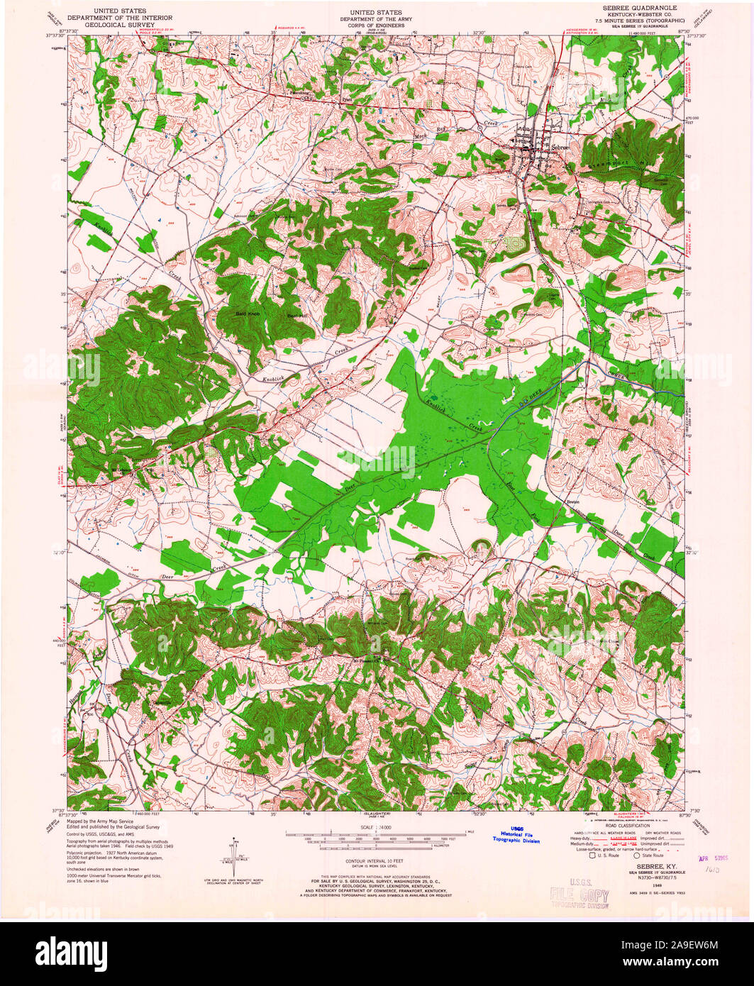 Sebree map hi-res stock photography and images - Alamy