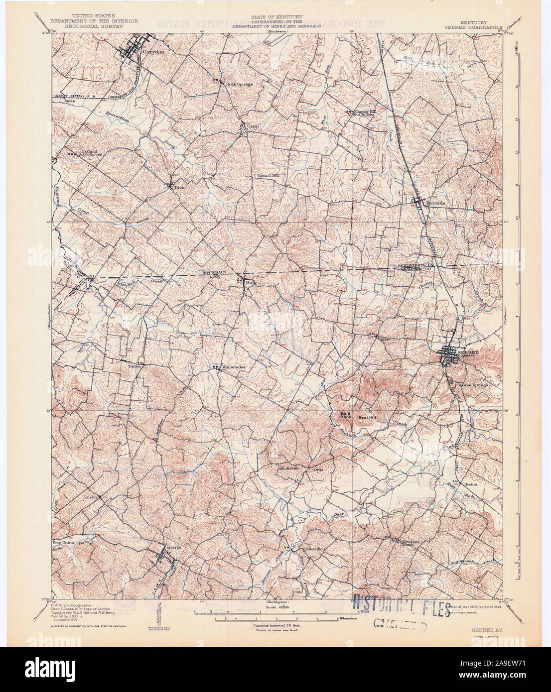 Map of sebree hi-res stock photography and images - Alamy