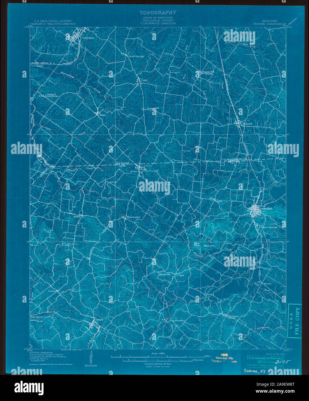 Map of sebree hi-res stock photography and images - Alamy