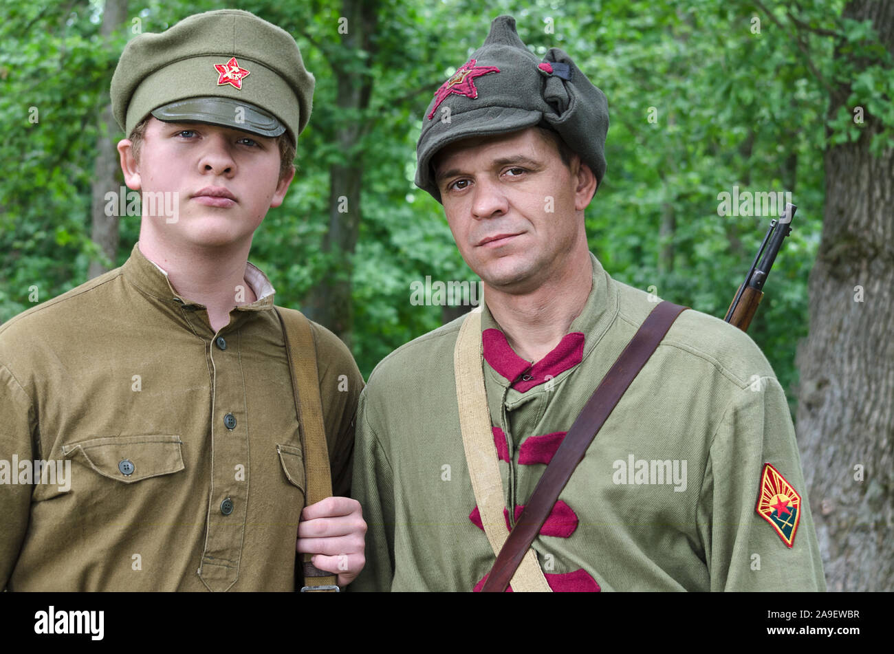 Reconstruction of the events of the Civil war in Russia, the red army ...