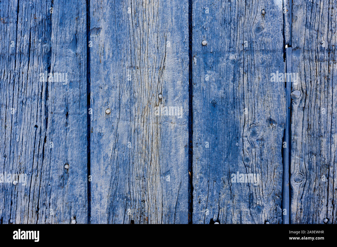 Old blue wooden wall Stock Photo - Alamy