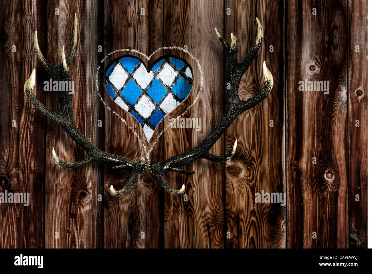 Deer Head Heart Symbols