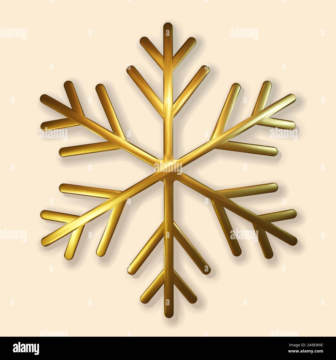 Gold Snowflake Clip Art