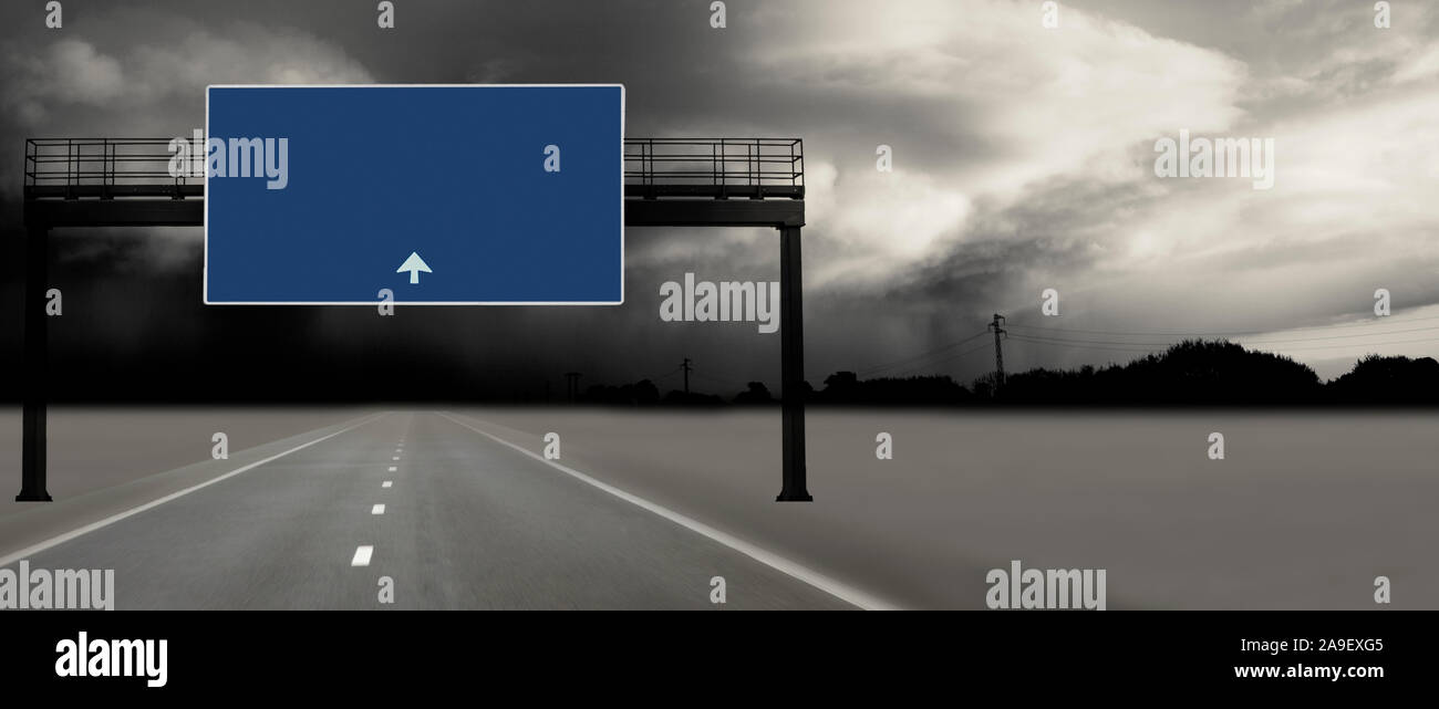 Motorway signboard hi-res stock photography and images - Alamy