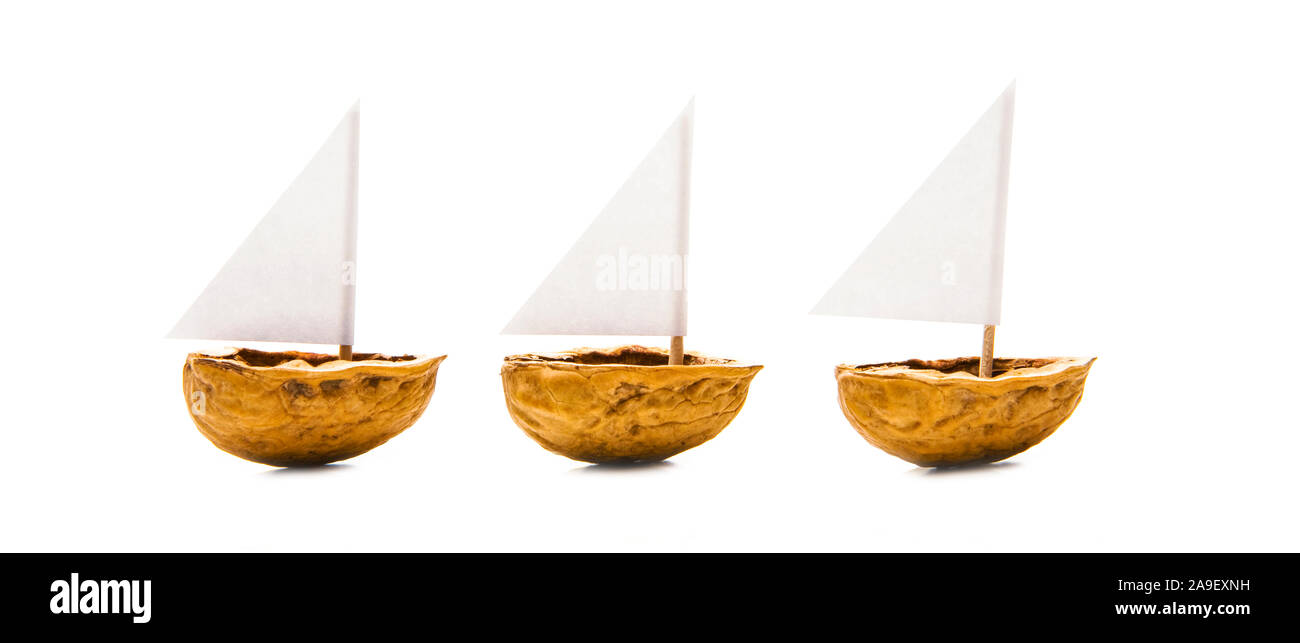 Making paper boat Cut Out Stock Images & Pictures - Alamy