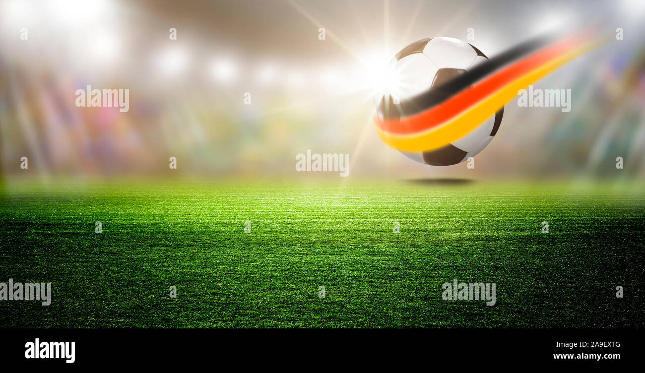 Football in the stadium hi-res stock photography and images - Alamy