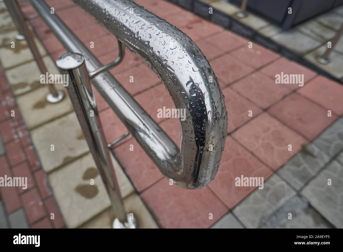 Shiny metal handrails hi-res stock photography and images - Alamy