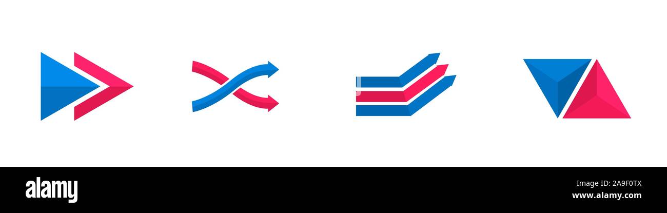 Colorful arrow elements Stock Vector Image & Art - Alamy