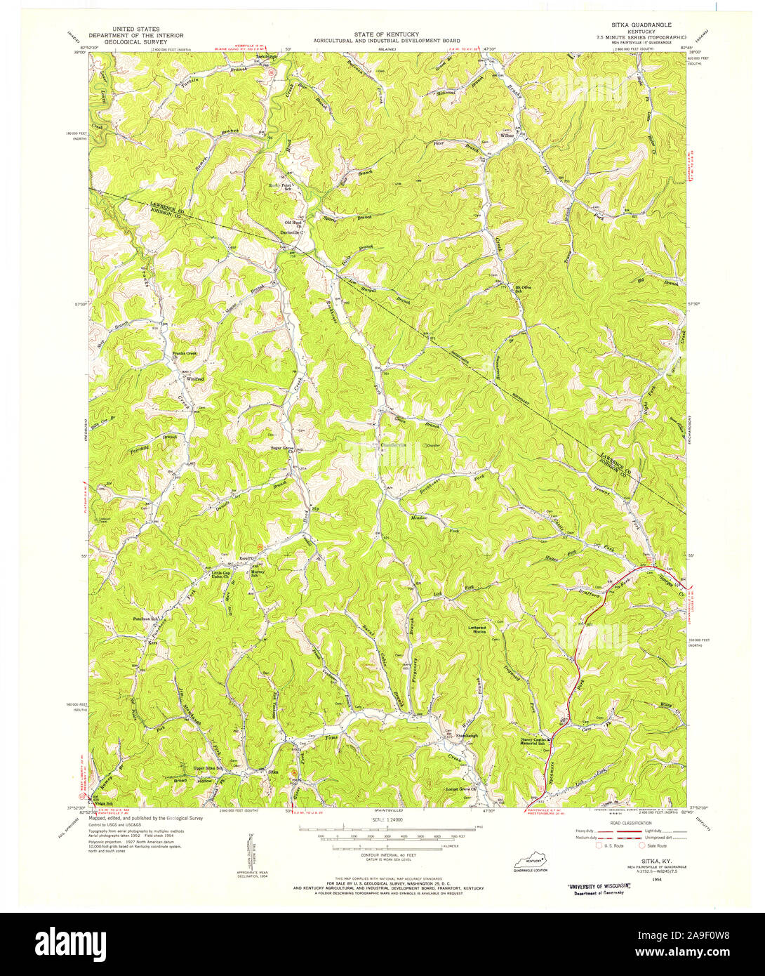 Sitka map Cut Out Stock Images & Pictures - Alamy