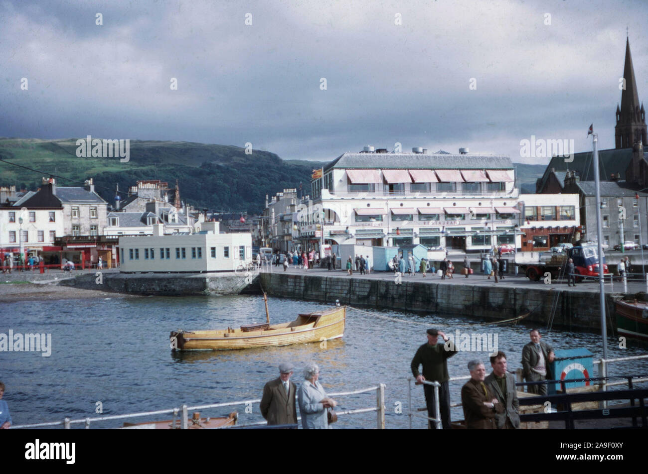 1965 the harbour at Largs, Clyde Coast, Western Scotland, UK Stock ...