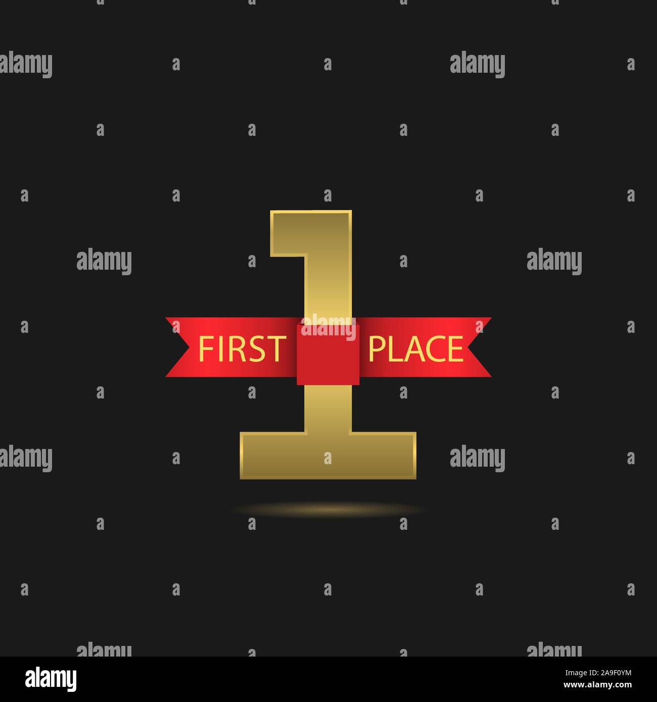 1st place ribbon Stock Vector Images - Alamy