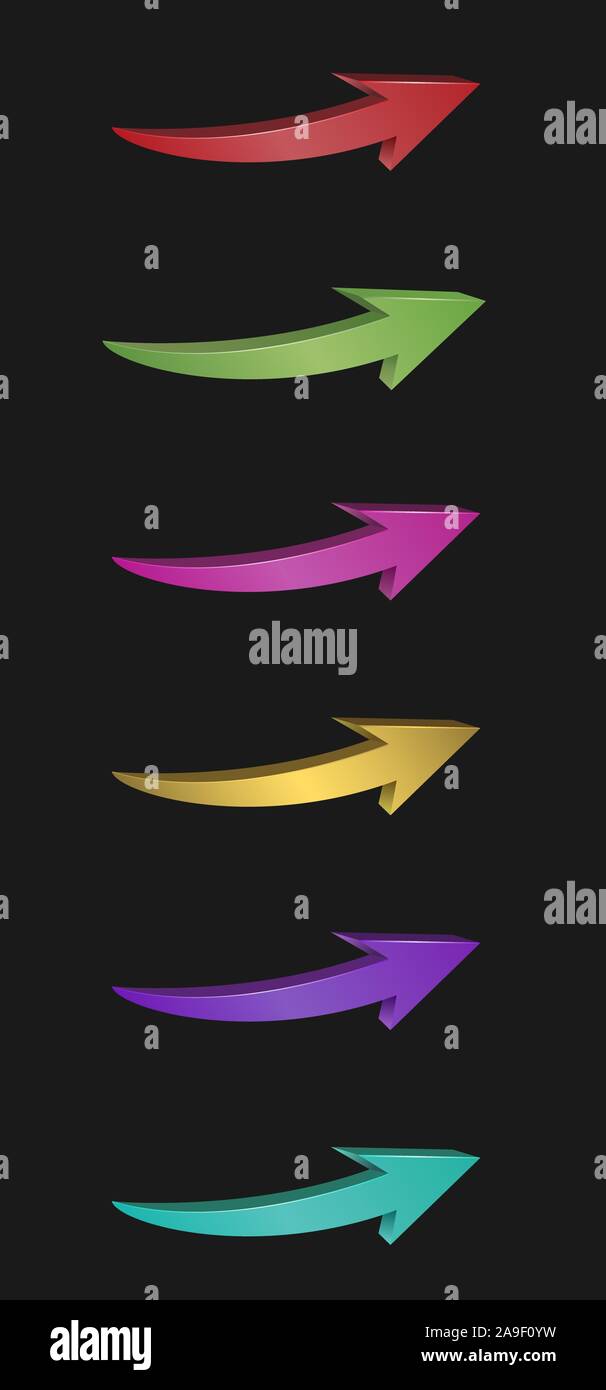 Colorful arrow elements Stock Vector Image & Art - Alamy