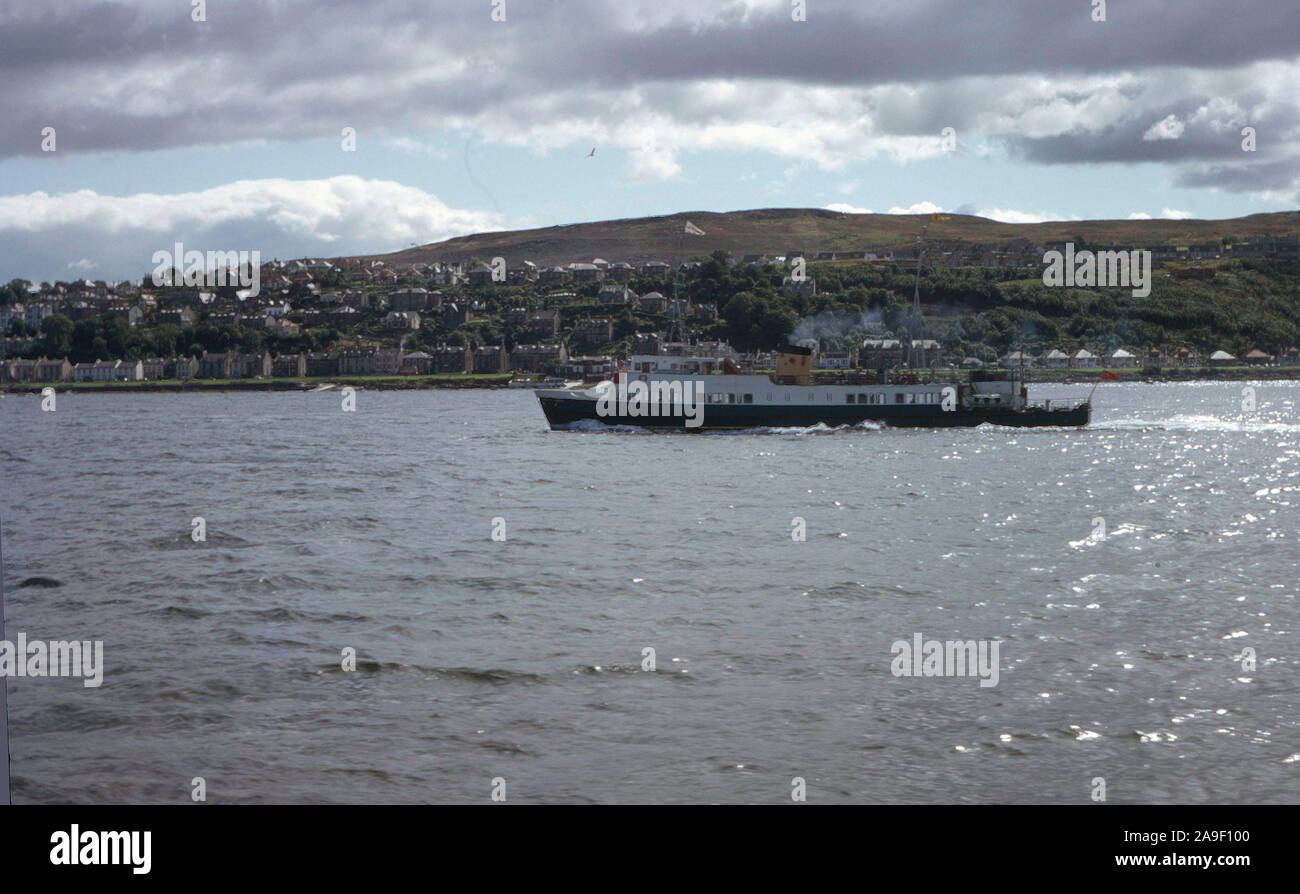 Clyde ferry on the clyde estuary, west Scotland, 1975 Stock Photo - Alamy