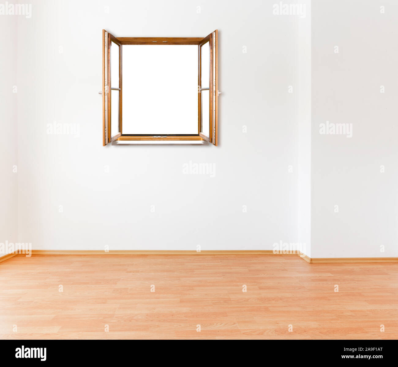 Empty room with window Stock Photo - Alamy