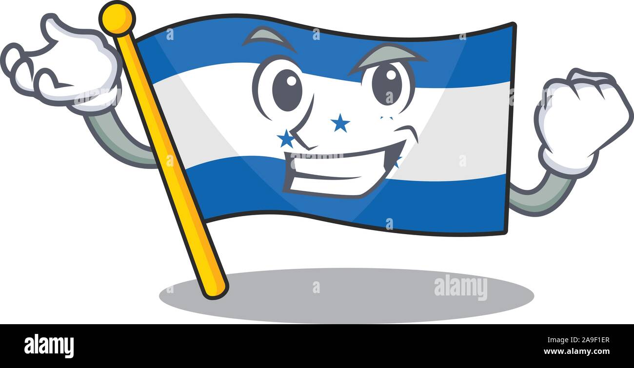 Flag honduras cartoon with in successful character Stock Vector Image ...