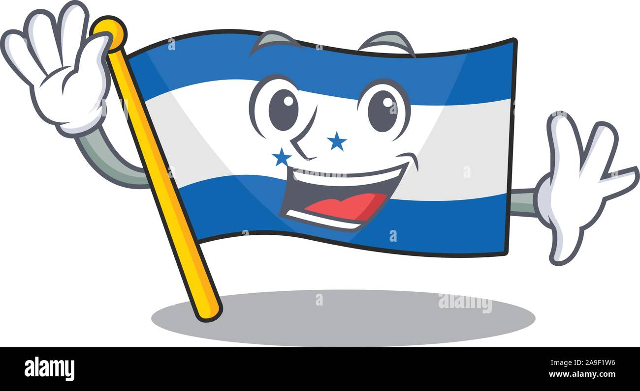 Flag honduras cartoon with in waving character Stock Vector Image & Art ...