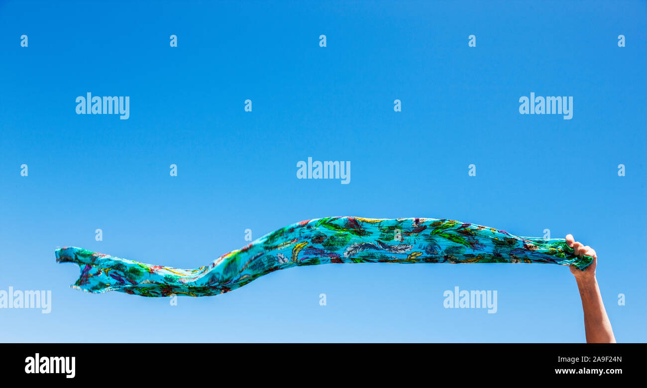 Cloth in the wind Stock Photo - Alamy