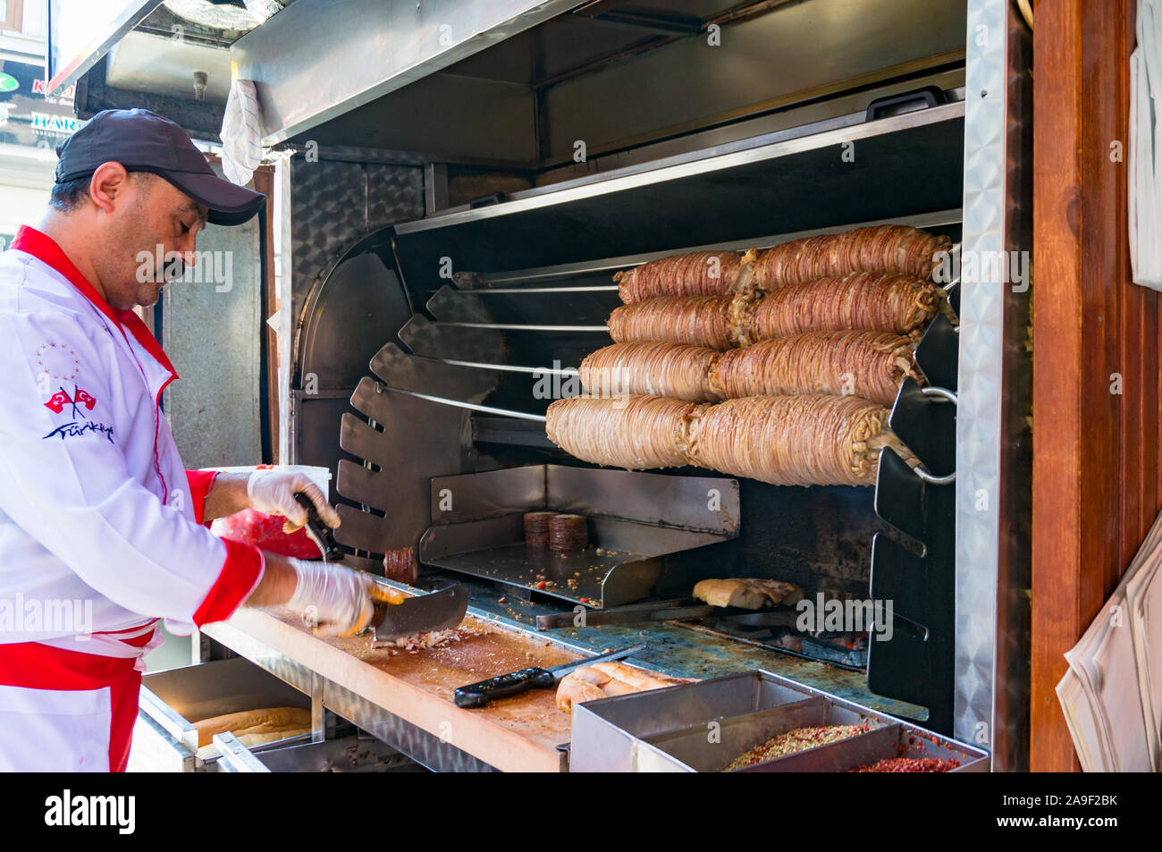 Turkey kebab vendor hi-res stock photography and images - Alamy