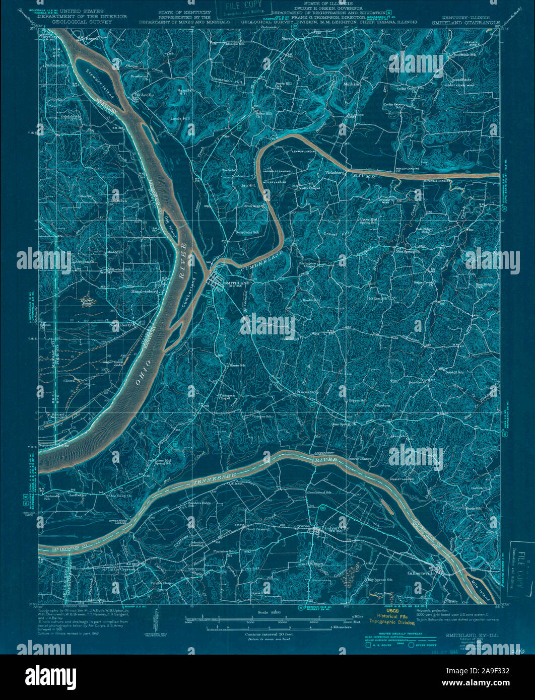 Map of smithland hi-res stock photography and images - Alamy