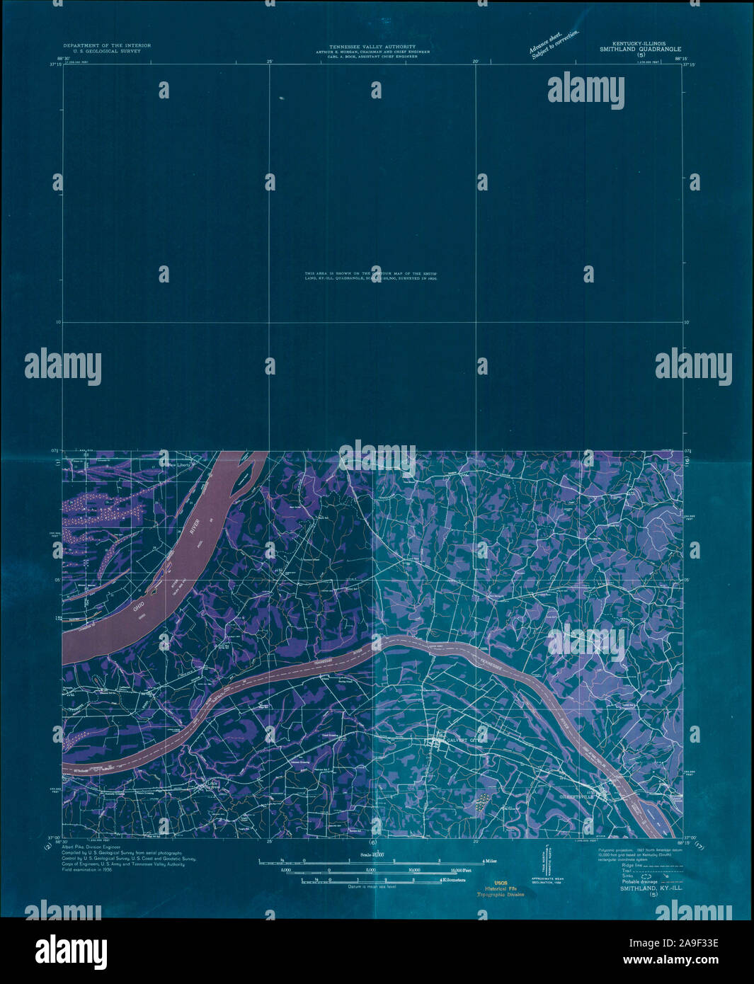 Map of smithland hi-res stock photography and images - Alamy