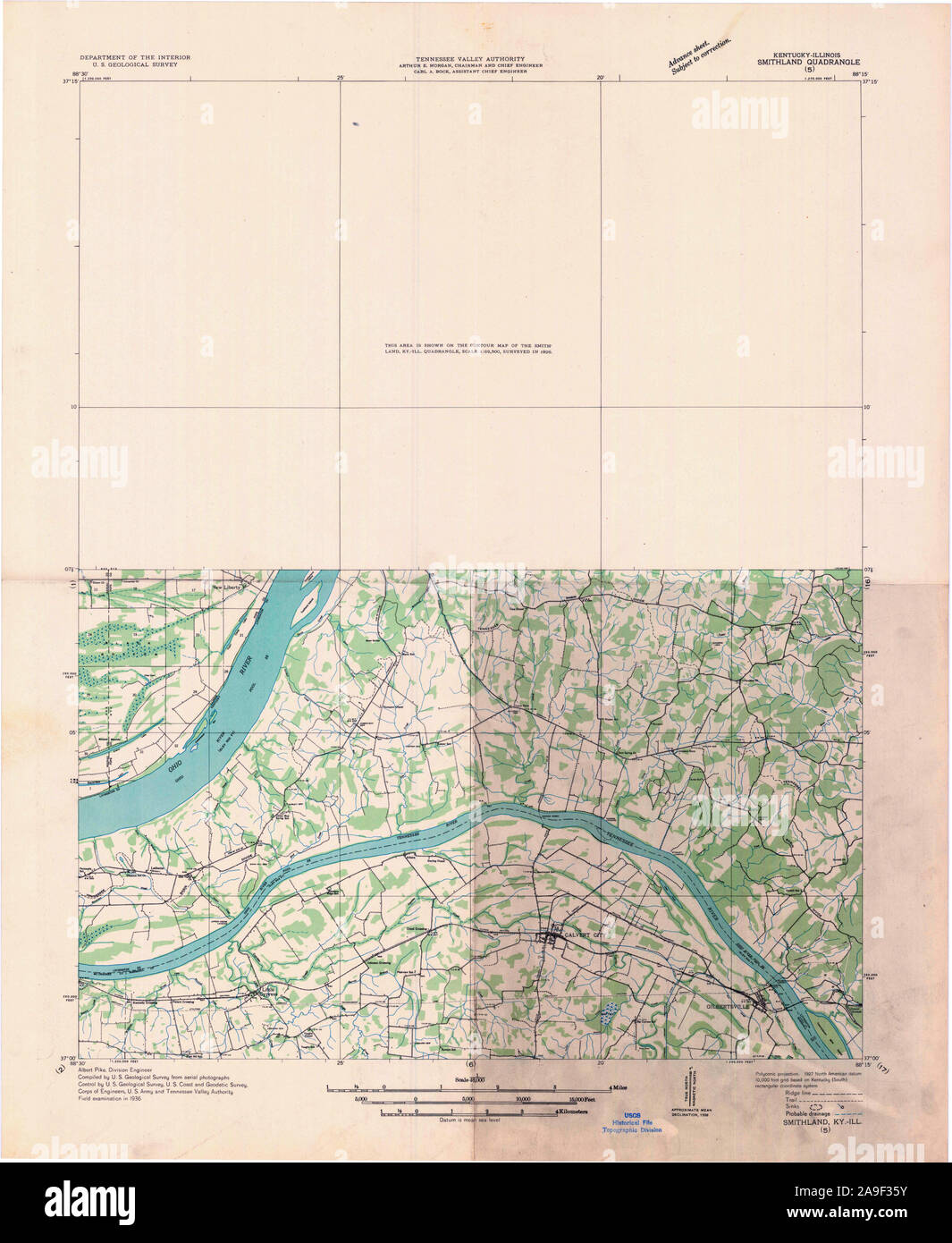 Map of smithland hi-res stock photography and images - Alamy