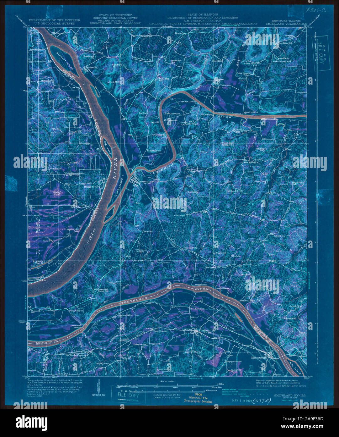Map of smithland hi-res stock photography and images - Alamy