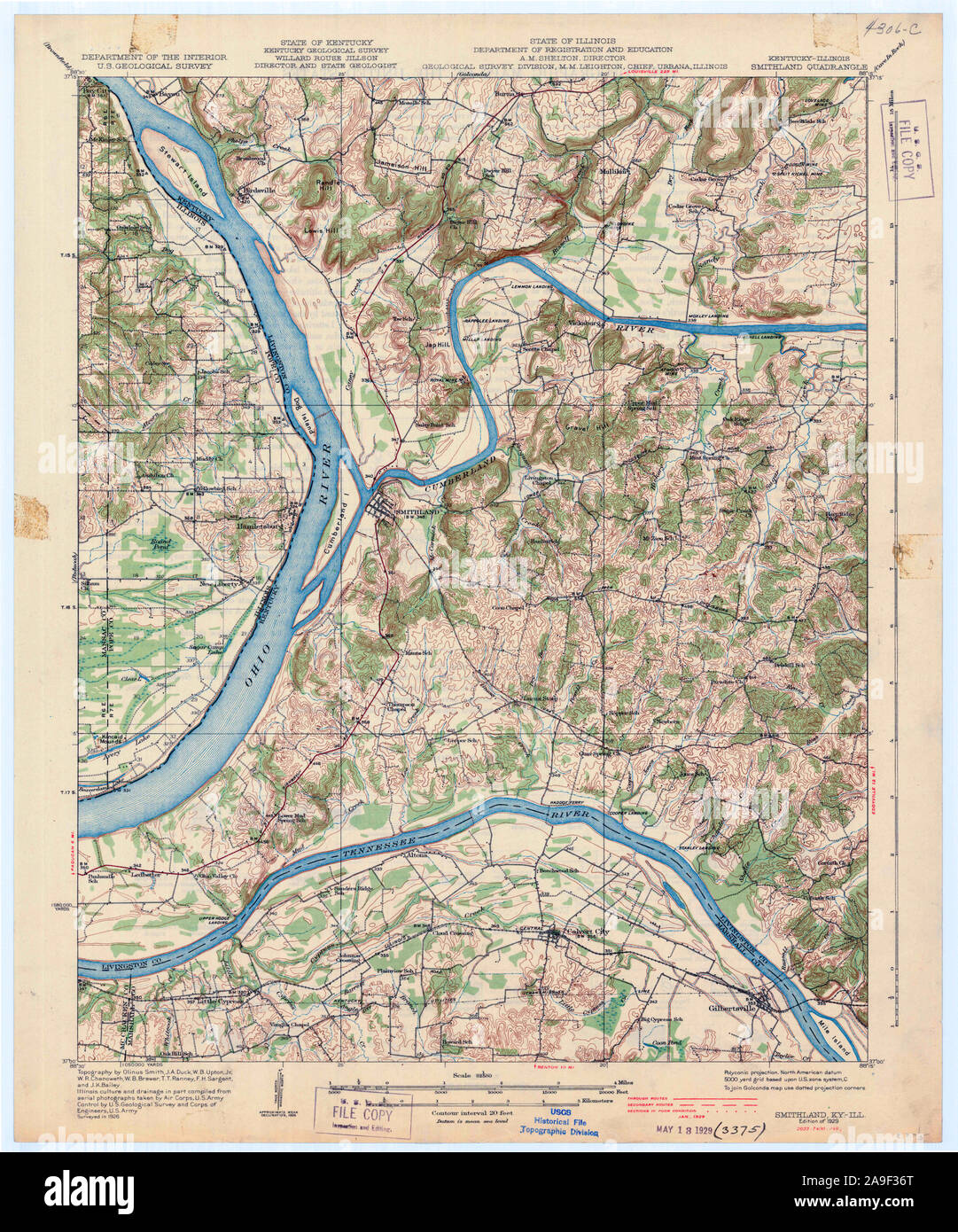 Map of smithland hi-res stock photography and images - Alamy