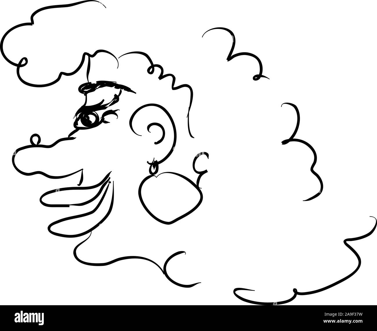 Avatar women design Black and White Stock Photos & Images - Alamy