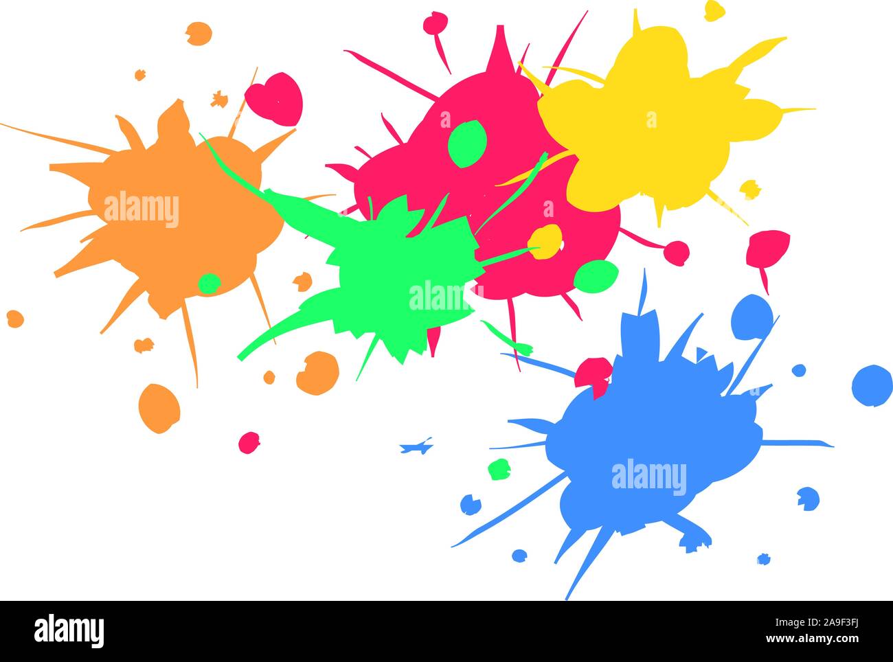 Colorful Grange Background Backdrop For Decor Design Abstract Illustration Dust Messy