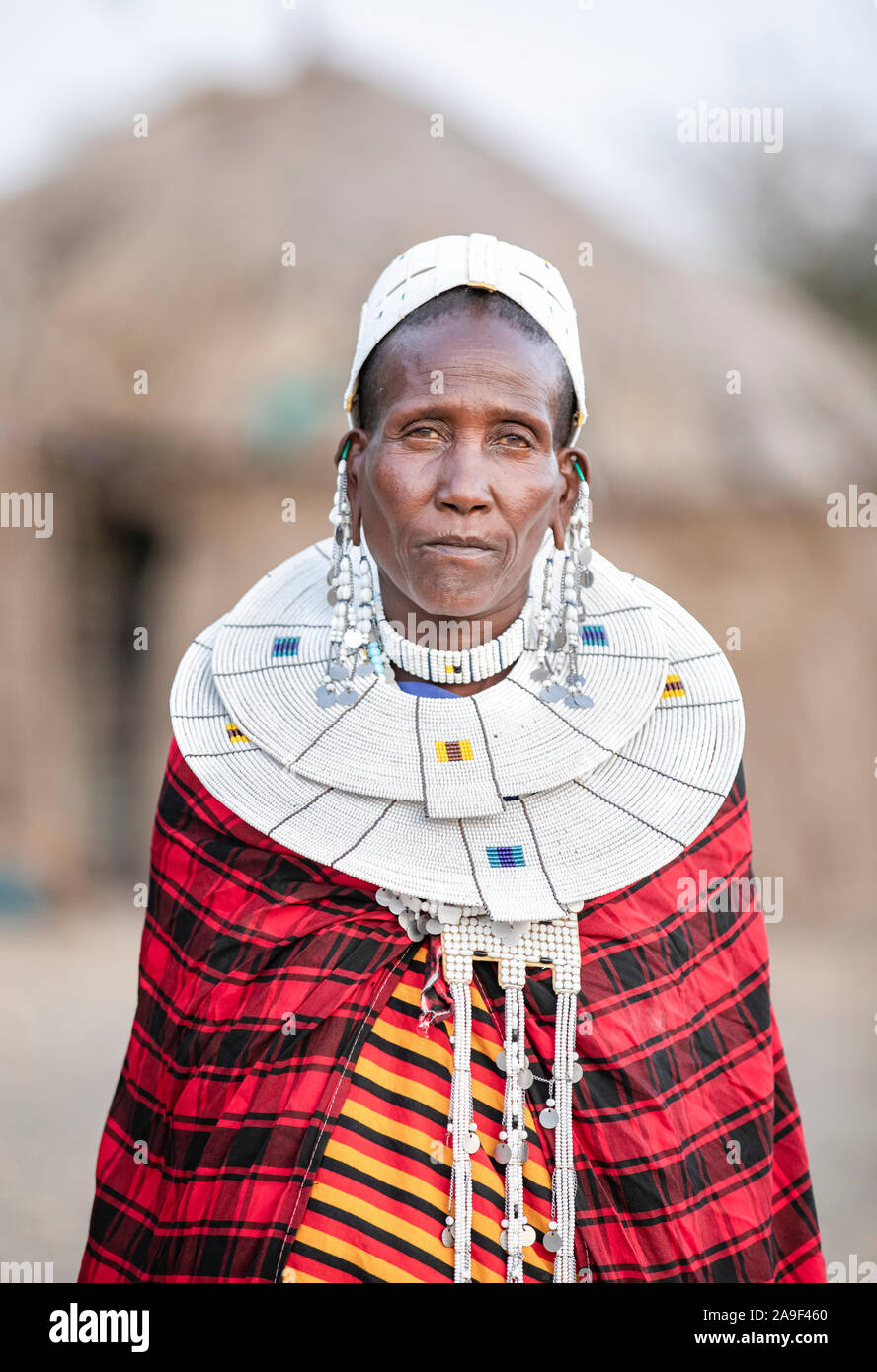 Arusha, Tanzania, 7th September 2019: beautiful maasai women in ...