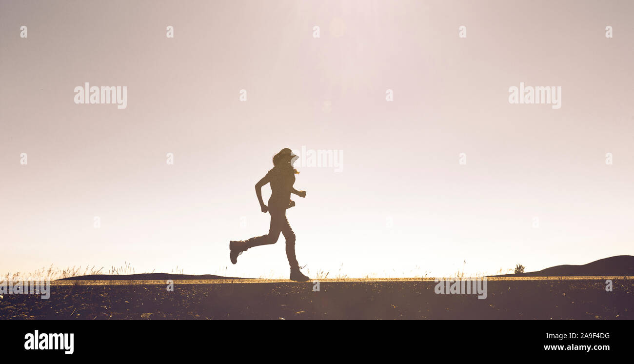Woman jog light hi-res stock photography and images - Alamy