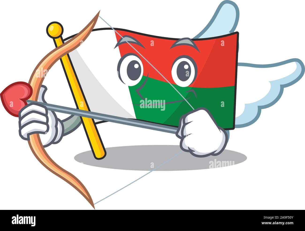 Mascot flag madagascar with in cupid character Stock Vector Image & Art ...