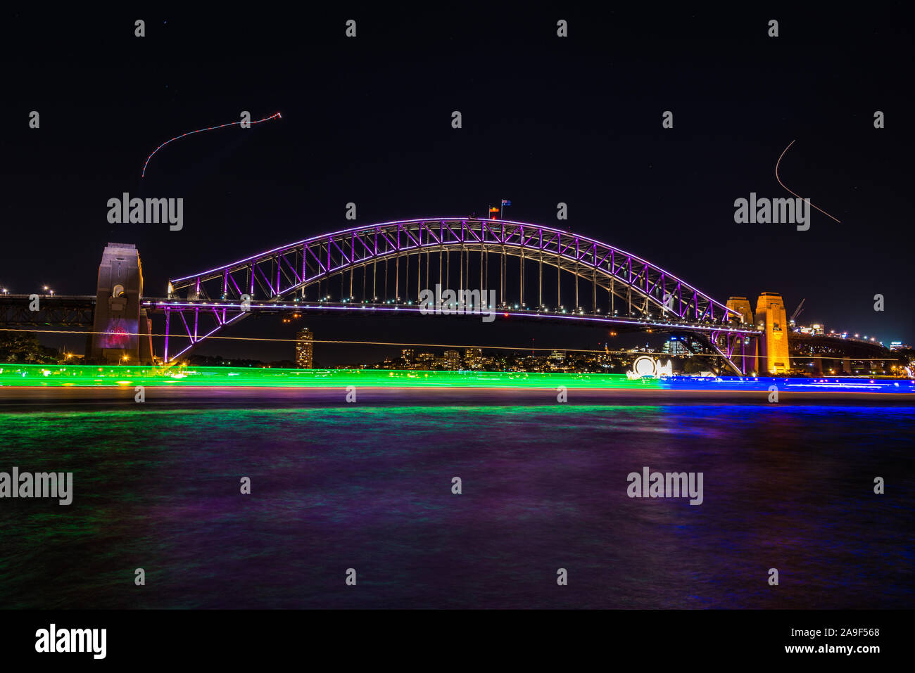 Sydney, Australia - May 27, 2016: Vivid Sydney 2016 light festival ...